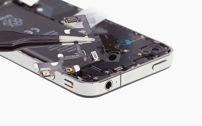 iPhone 4 audio port volume control cable repair guide | iDoc