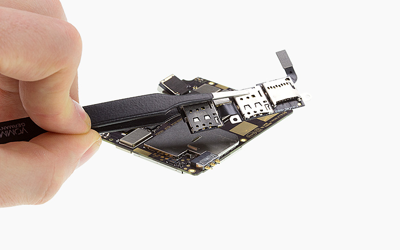 SHIFT6m SIM and SD card slots repair guide | iDoc